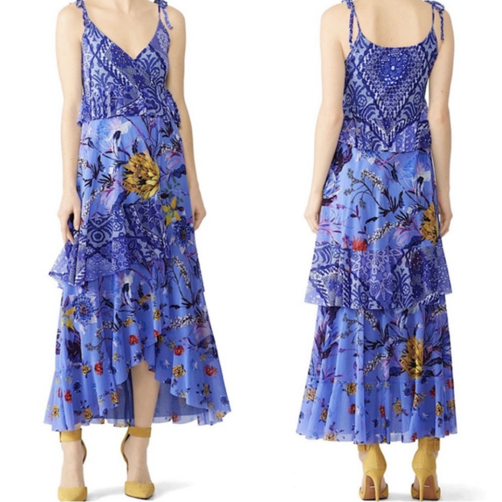 Jean Paul Gaultier Fuzzi Patchwork Wrap Dress - Gem